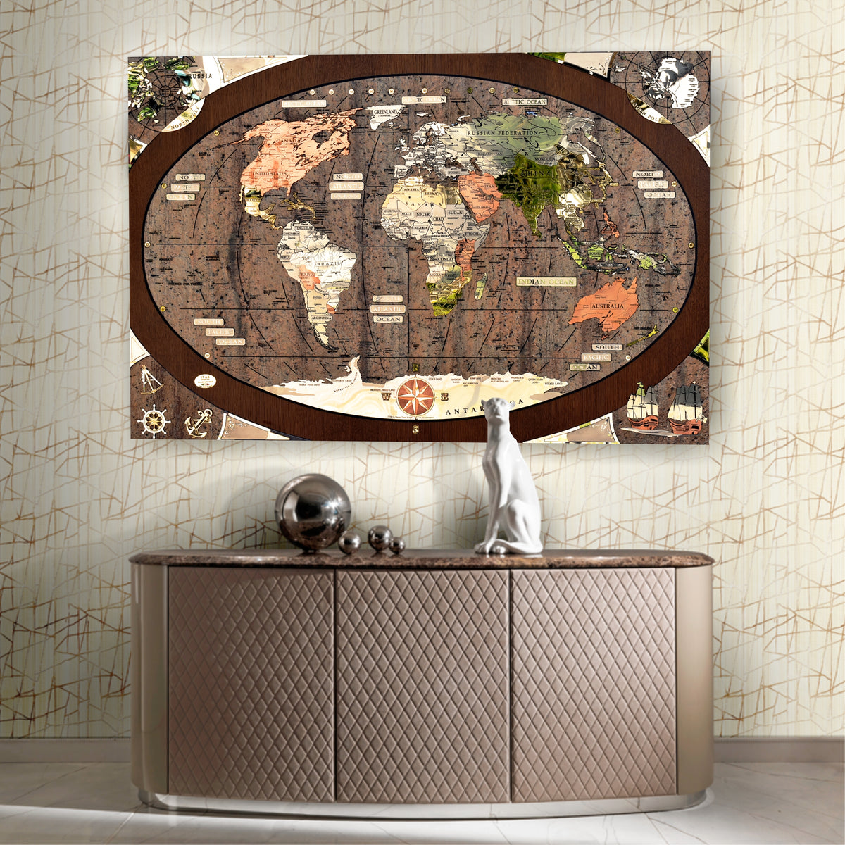 stone world map,metal world map, globe, stone globe, stone world,decor